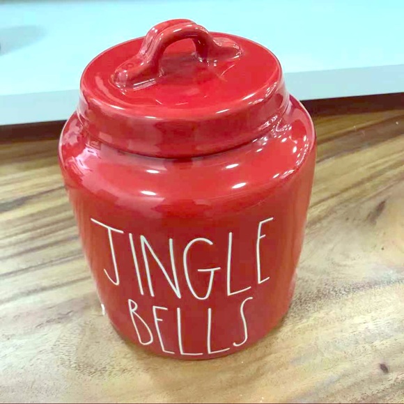 Rae Dunn | Holiday | Rae Dunn Red Jingle Bells Canister | Poshmark